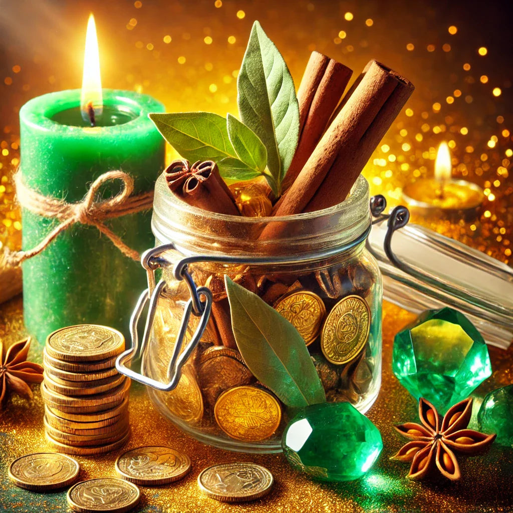 Abundance Spell Jar – Temperance and Sage